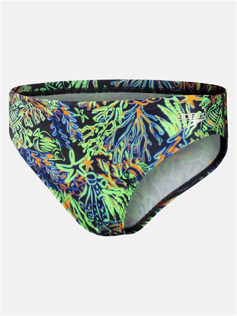 Speedo Boys 65cm Allover Digital Brief Swimming Costumes Nencini Sport
