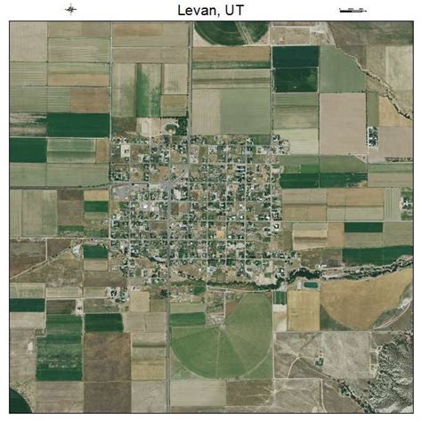 Aerial Photography Map Of Levan Ut Utah