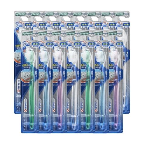 Cj라이온 시스테마 클리닉 레귤러 칫솔 15개 에누리 가격비교