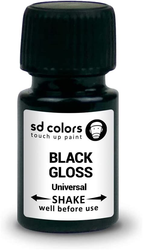 Sd Colors Touch Up Paint Universal Gloss Black 8ml For Repair Stone