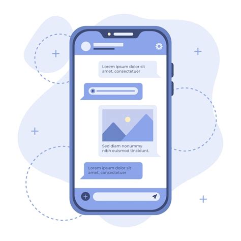 Premium Vector Flat Design Whatsapp Chat Template