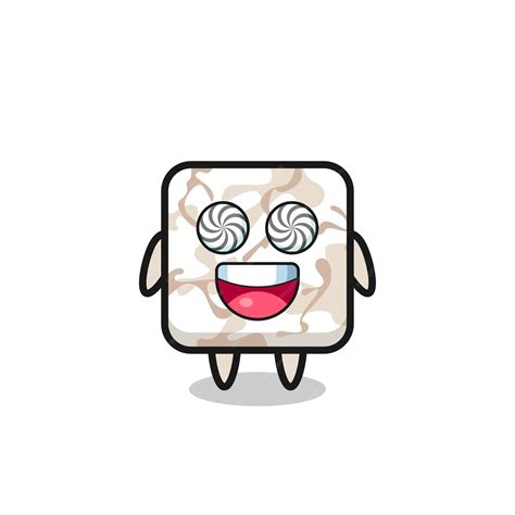 Premium Vector Cute Ceramic Tile Character With Hypnotized Eyes Premium Vector Cute Ceramic Tile Character With Hypnotized Eyes