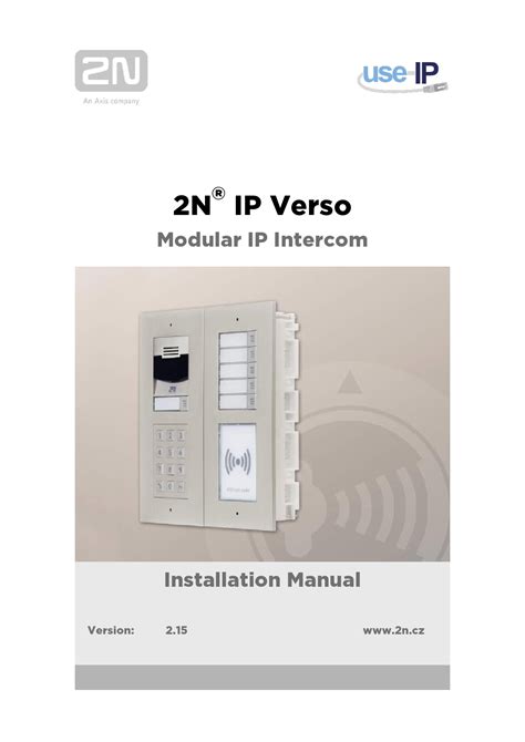 2N IP Verso Reliable Intercom With SIP Support For VoIP Networks