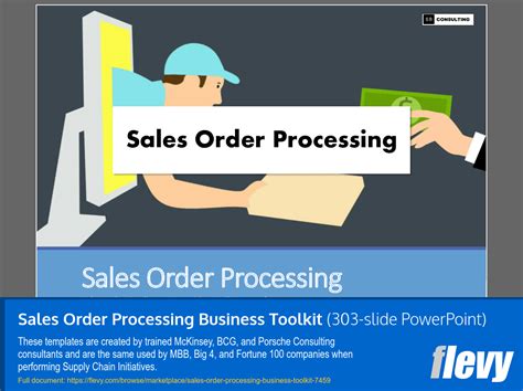 Sales Order Processing Business Toolkit Ppt Slide Deck