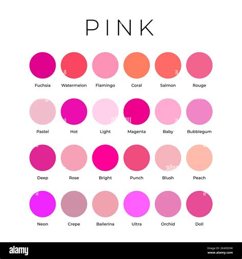 Salmon Pink Shades Stock Vector Images Alamy