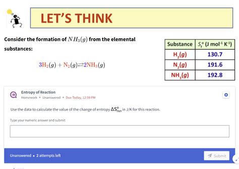 Solved Use The Data To Calculate The Value Of The Change Of Chegg