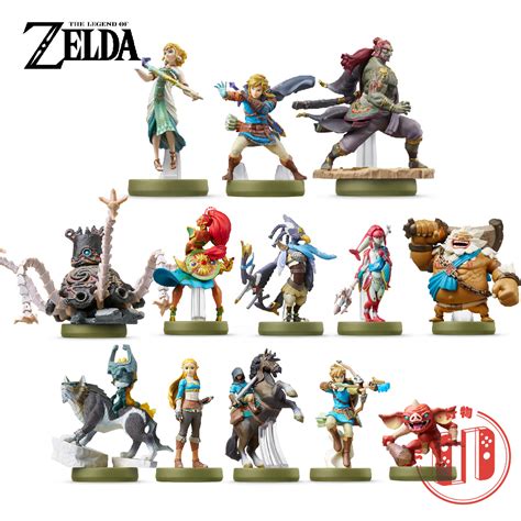 【現貨不用等】ns Switch Amiibo 薩爾達傳說 薩爾達 曠野之息 王國之淚 禦天之劍 林克 加儂 蝦皮購物