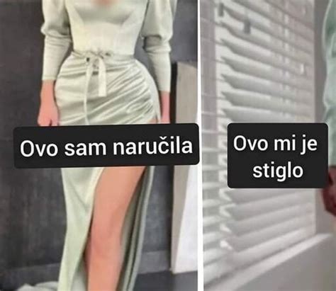 NARUČILA JE OVU HALJINU PREKO INTERNETA A KADA JE VIDJELA KAKVA