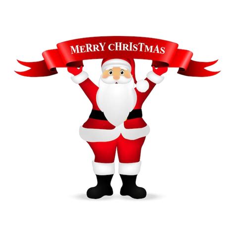 Premium Vector Santa Claus Wishes Everyone A Merry Christmas