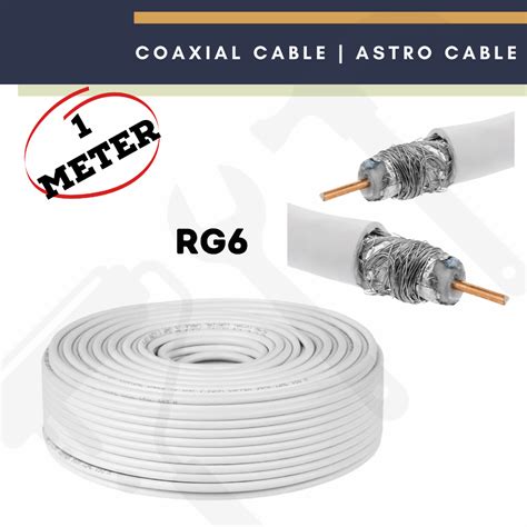 [sell In Meter] Rg 6 Coaxial Cable Antenna Cable Astro Cable Cable Mytv Cable Njoi Rg 6u