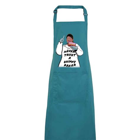 Never Trust A Skinny Baker Apron Khalids Kakes