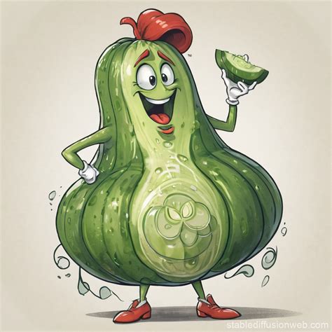 Jessica Rabbit Cucumber Pickle Character Stable Diffusion Online
