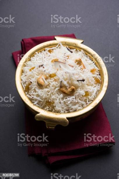 코코넛 밥 코코넛 달콤한 쌀 마라티어 좋아하는 인도 달콤한 Konkan 식품 동아 식품으로 알려진 Narali Bhat 황동