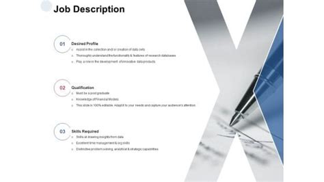 Job Description Qualification Ppt Powerpoint Presentation Layouts Designs Download