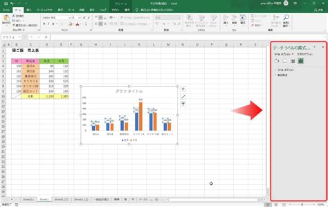 Excel（エクセル）でのグラフの作り方⑧｜データラベルを表示する方法