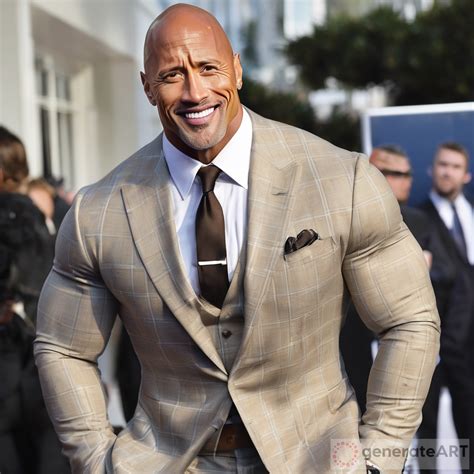 Dwayne Johnson Rocks Dress Generateart
