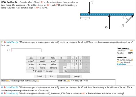 Solved 690 Problem 14 Consider A Bar Of Length 5 5 M Chegg