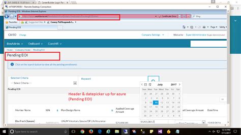 Nf 3355 Ie 8 Ui And Functional Issue Admin Login Pending Eoi Page