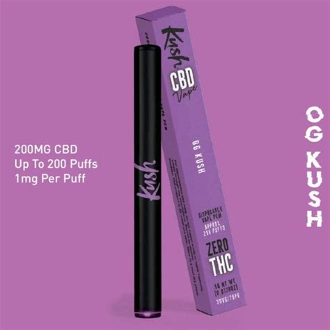 Kush Cbd Vape Disposable Vape Pen 200mg Cbd Cannabis Terpenes
