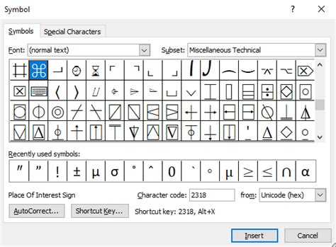 ⌘ Place Of Interest Sign Text Meaning Type On Keyboard Copy And Paste