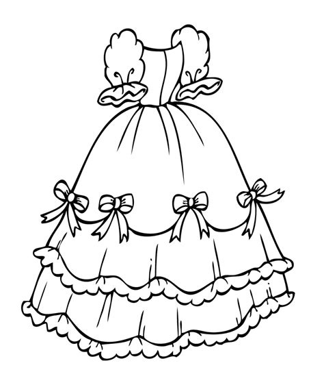 Dibujos De Vestidos Para Colorear