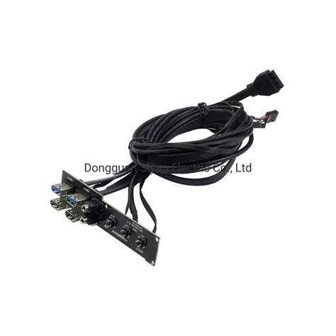 Chassis Front Panel Mounted Extension Cable Dual Usb 20 Usb 30 1 To 4