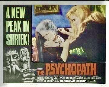 THE PSYCHOPATH 1966 Movie Posters Vintage Vintage Movies Robert Bloch
