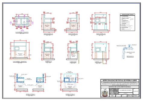 Plano De Detalles De Lavadero Ok Lavadero Pdf Ingeniería De