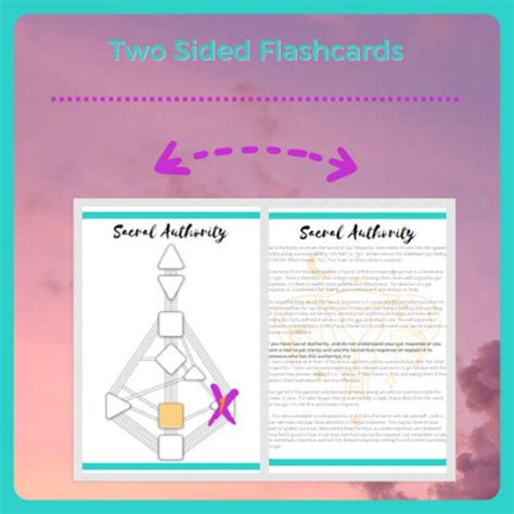 Human Design Flashcards Centers Printable Etsy