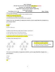 Master Data Structures Quiz Solutions For CSE 225 Course Hero