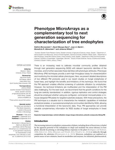 Pdf Phenotype Microarrays As A Complementary Tool To Next Generation