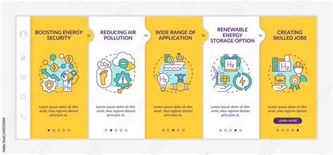 Hydrogen Tech Revolution Onboarding Vector Template Responsive Mobile