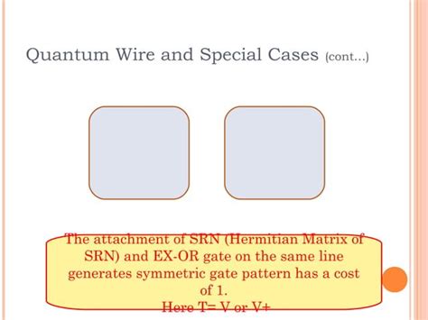 Quantum Cost Calculation Of Reversible Circuit Ppt