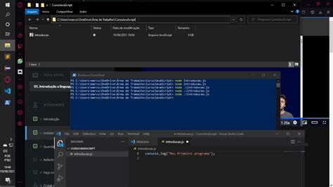 não consigo rodar o arquivo javascript explorando a linguagem