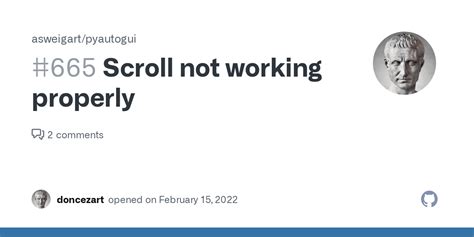 Scroll Not Working Properly Issue Asweigart Pyautogui Github