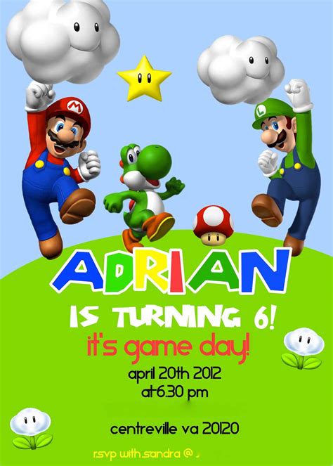 Super Mario Bros Birthday Super Mario Bros B Day Party Catch My