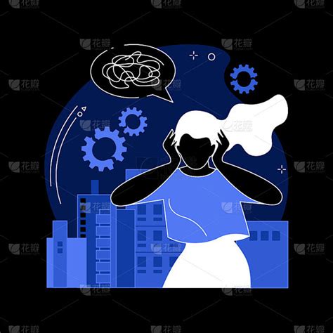 认知失调抽象概念向量说明。