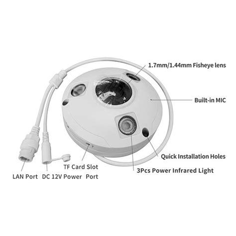 8MP 4k 360 Degree Panorama Fisheye Camera Besview