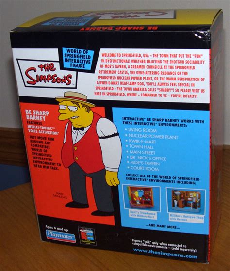 Wos Simpsons Be Sharp Barney Mail Away Exclusive Figure