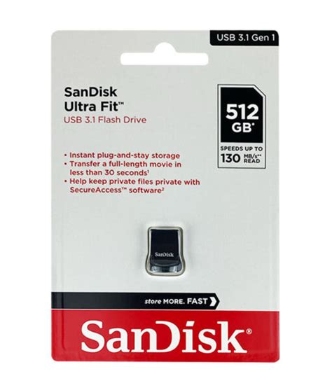 Sandisk Ultra Fit 512gb Usb 31 Flash Drive Usb Sdcz430 512g Suntechk