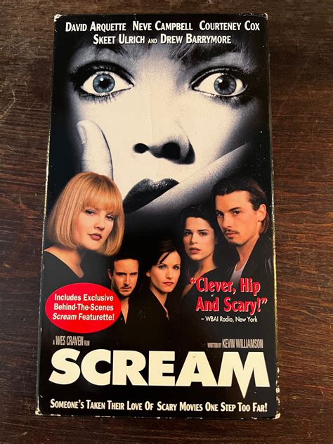 Vintage Scream Vhs Tape Wes Cravens Scream On Vhs Hit Movie With