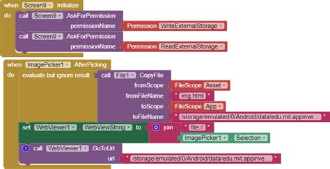 Load Image In Webviewer From Imagepicker Selection Mit App Inventor Help Mit App Inventor