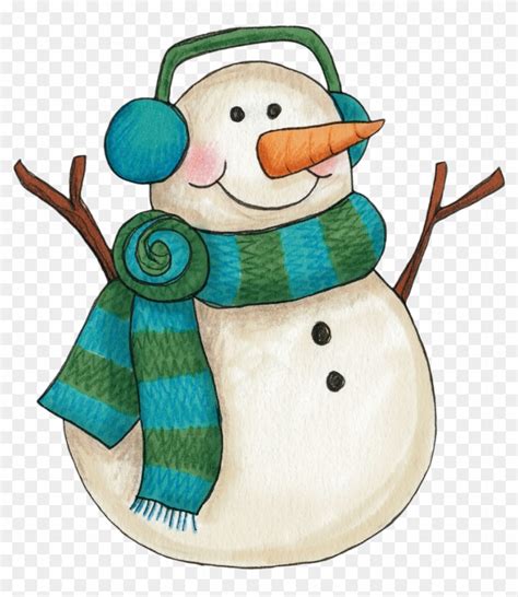 Winter Snowman Clip Art