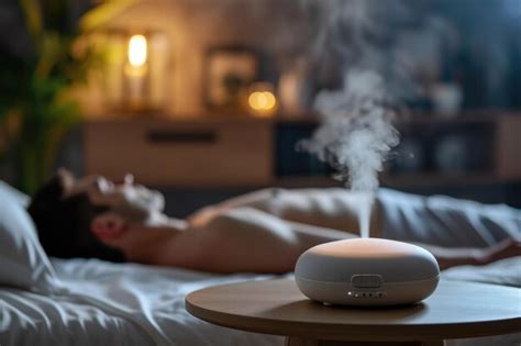 Premium Photo Man Sleeping Relaxing In A Room With Automatic Aroma