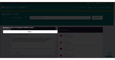 Naviance How To Complete Cclr Lessons