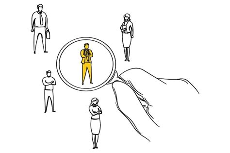 Premium Vector Hand Checking The Best Candidates For The Job Human