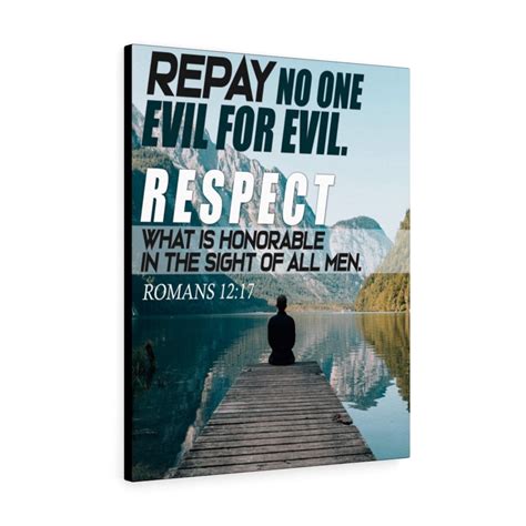 Scripture Walls Respect Romanss 12 17 Christian Home Decor Bible Art