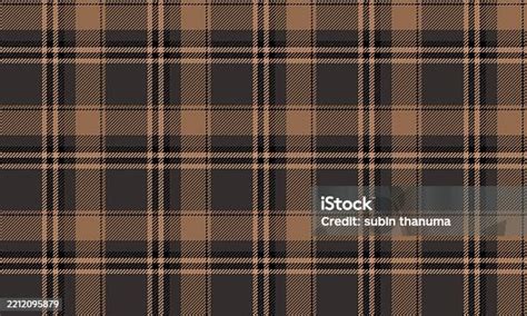 원활한 격자 무늬 갈색 검정색 고전적인 디자인 매력적이고 우아하며 현대적이며 다양한 스타일의 옷 스커트 바지를 디자인하는 데 적합합니다 갈색에 대한 스톡 벡터 아트 및 기타