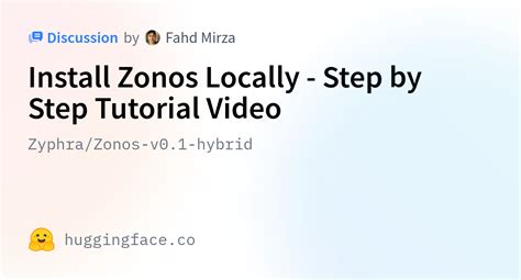 Zyphra Zonos V0 1 Hybrid Install Zonos Locally Step By Step