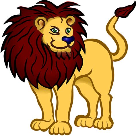 Lion Colored Clip Art Public Domain Vectors Clip Art Library